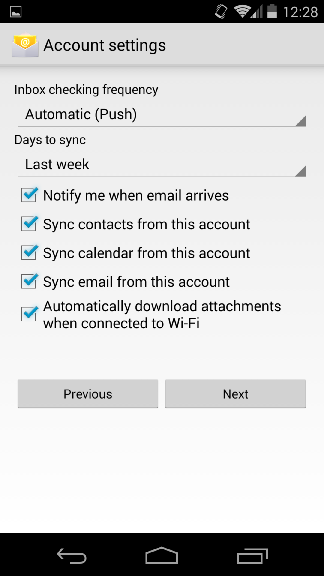 How do I set up ActiveSync on my Android device?